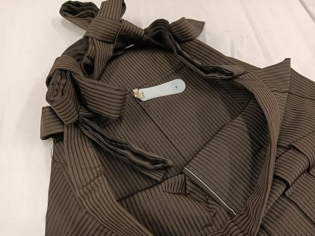 平和屋着物○男性 馬乗り袴 縞 正絹 逸品 AABE2590ph - メルカリ