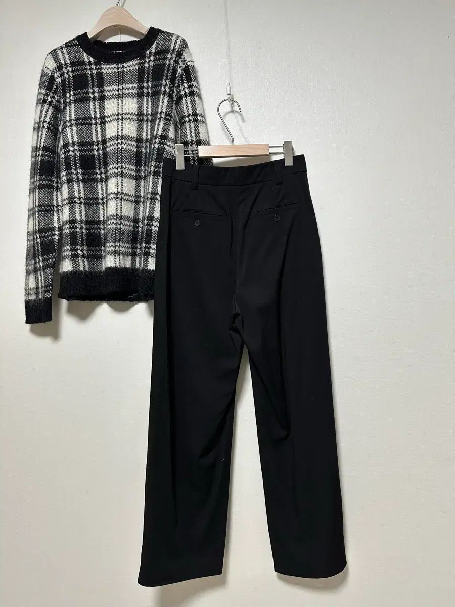 TOMBOY22 ピンタック ハイウエスト ワイドパンツ