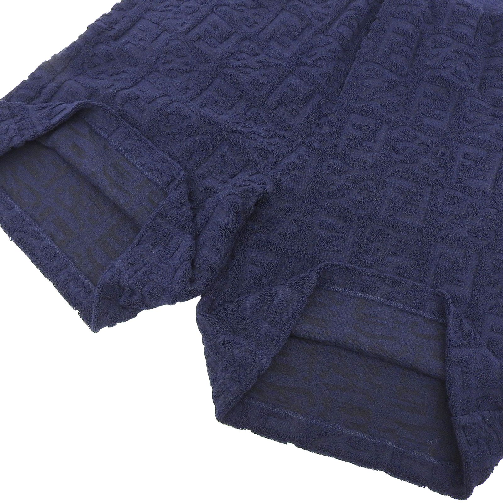 未使用品△FENDI フェンディ 2022年製 FB0689 FFロゴ総柄 コットン