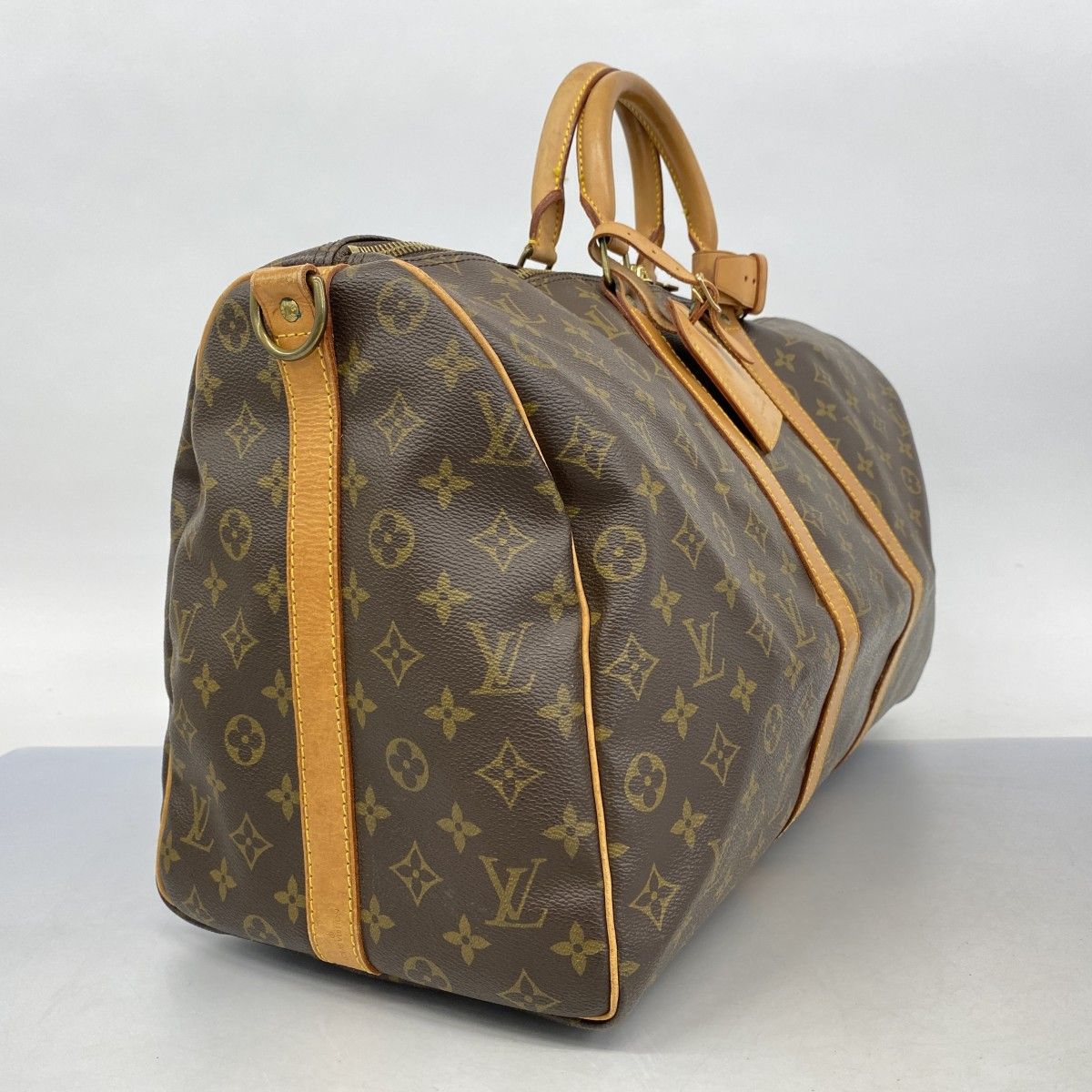 【5pb1649】ルイヴィトン ボストンバッグ モノグラム キーポルバンドリエール50 M41416 ブラウン【中古】メンズ レディース ユニセックス 5pb1649】ルイヴィトン ボストンバッグ モノグラム キーポルバンド