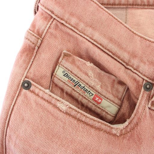 【中古】ディーゼル DIESEL 2019年製 D-STRUKT デニム パンツ ジーンズ スキニー W30 ピンク /TK メンズ ディーゼル DIESEL 2019年製 D-STRUKT 購入 デニム パンツ ジーンズ