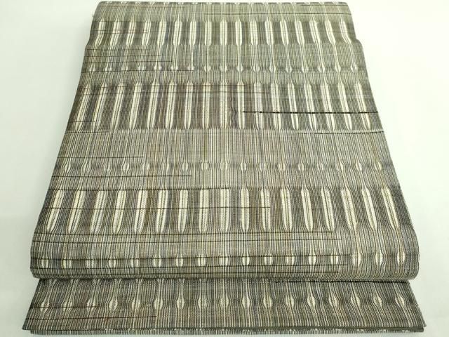 平和屋本店＊極上 芭蕉布 全通柄袋帯 染織作家 みなみ修郎 証紙付き