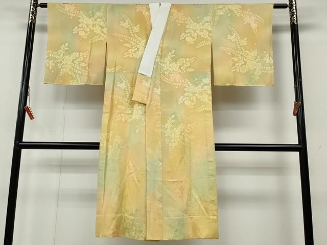 平和屋着物○長襦袢 無双仕立て 辻が花地紋 暈し染め 正絹 逸品