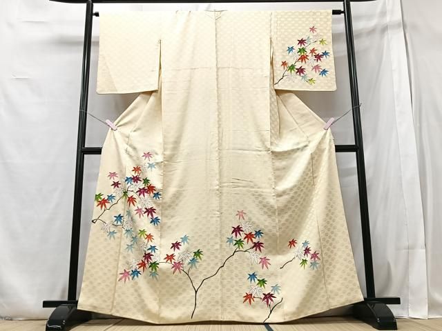 平和屋着物□訪問着 楓文 暈し染め 金彩 正絹 逸品 CABA4236xe - メルカリ