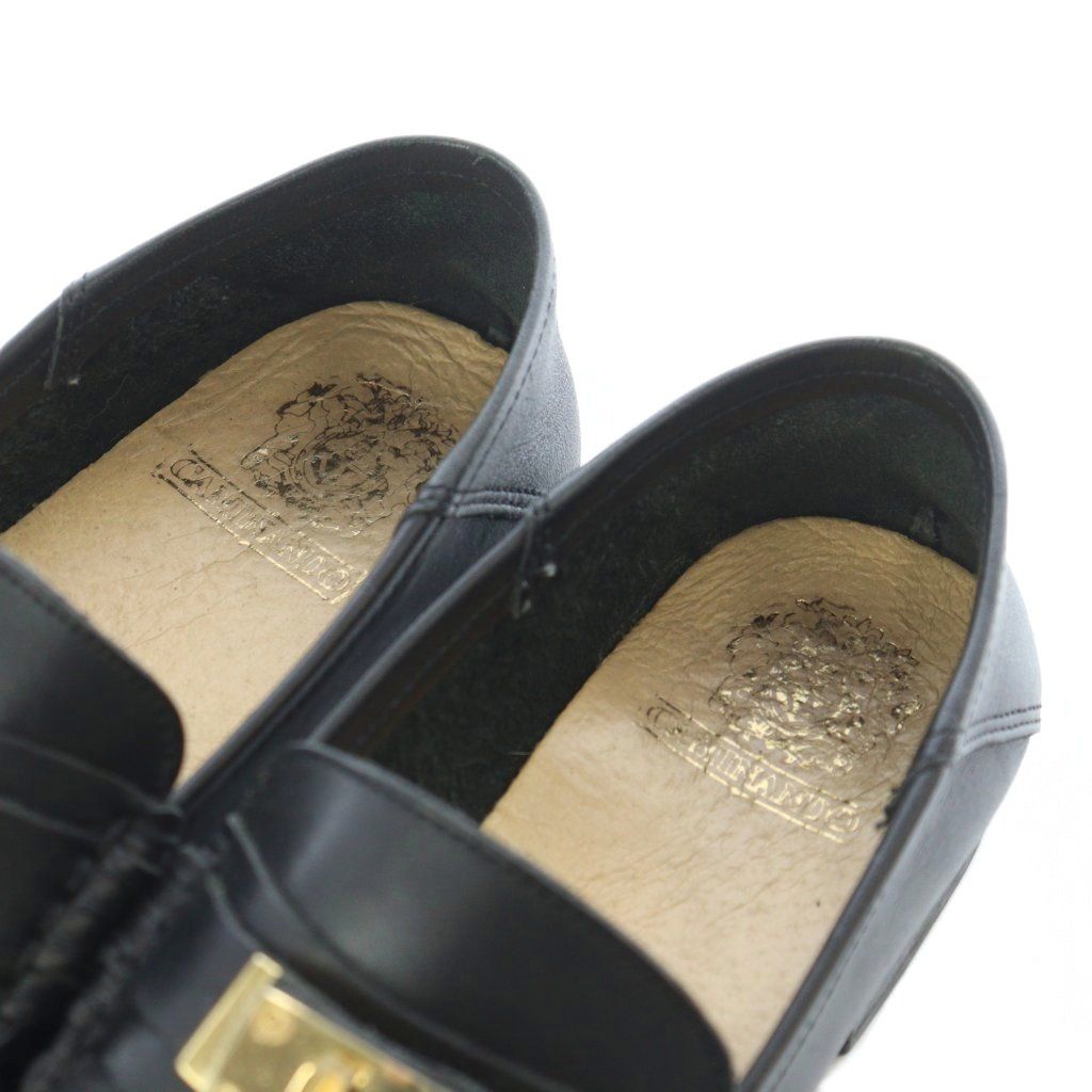 カミナンド caminando ターンロック ローファー レザー 黒 ブラック