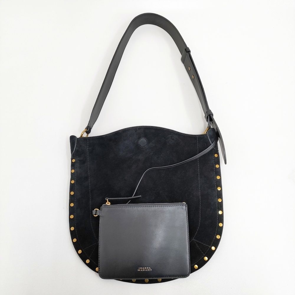 ISABEL MARANT oskan hobo soft ショルダーバッグ スタッズ ショルダーバッグ ブラック レディース イザベルマラン【中古】5-1128G◎ ISABEL MARANT oskan hobo soft ショルダーバッグ スタッズ ショルダー