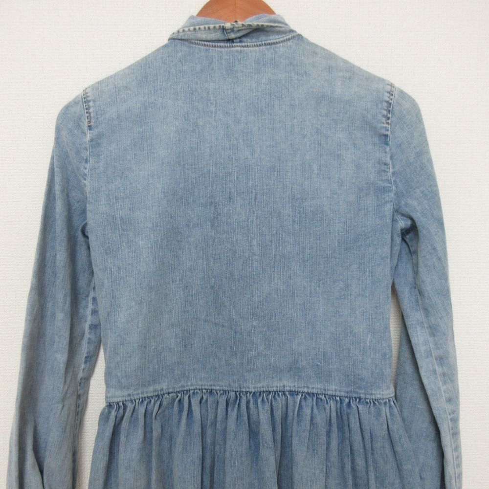 美品 DSQUARED2 ディースクエアード ボウタイ付き デニムシャツ