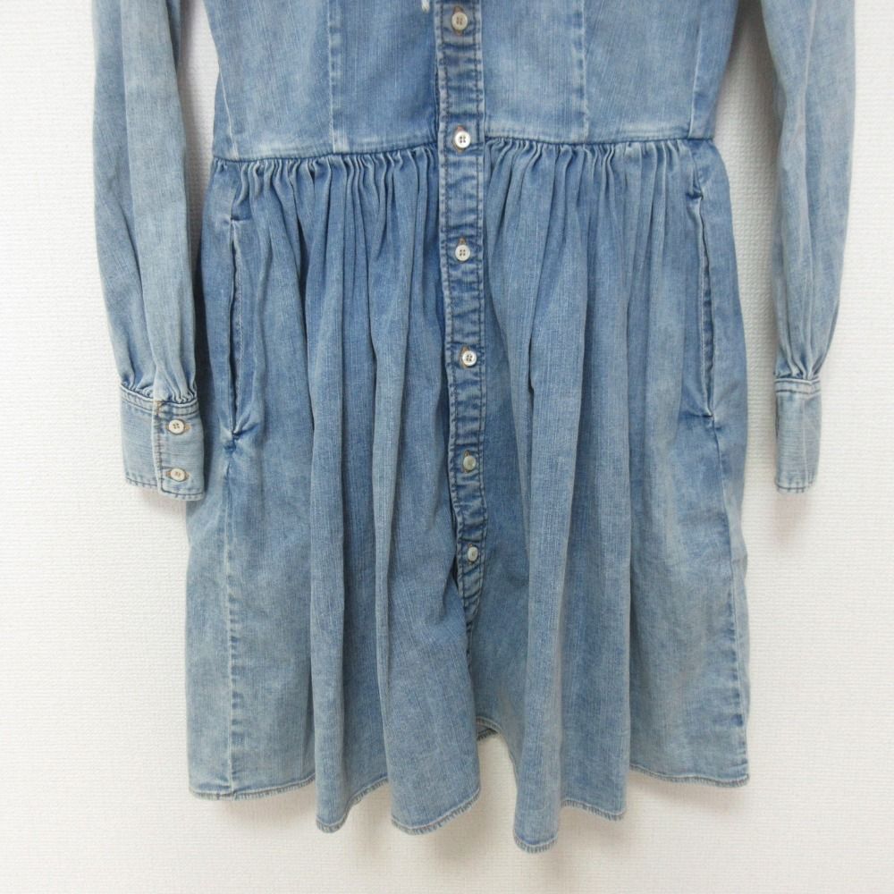 美品 DSQUARED2 ディースクエアード ボウタイ付き デニムシャツ