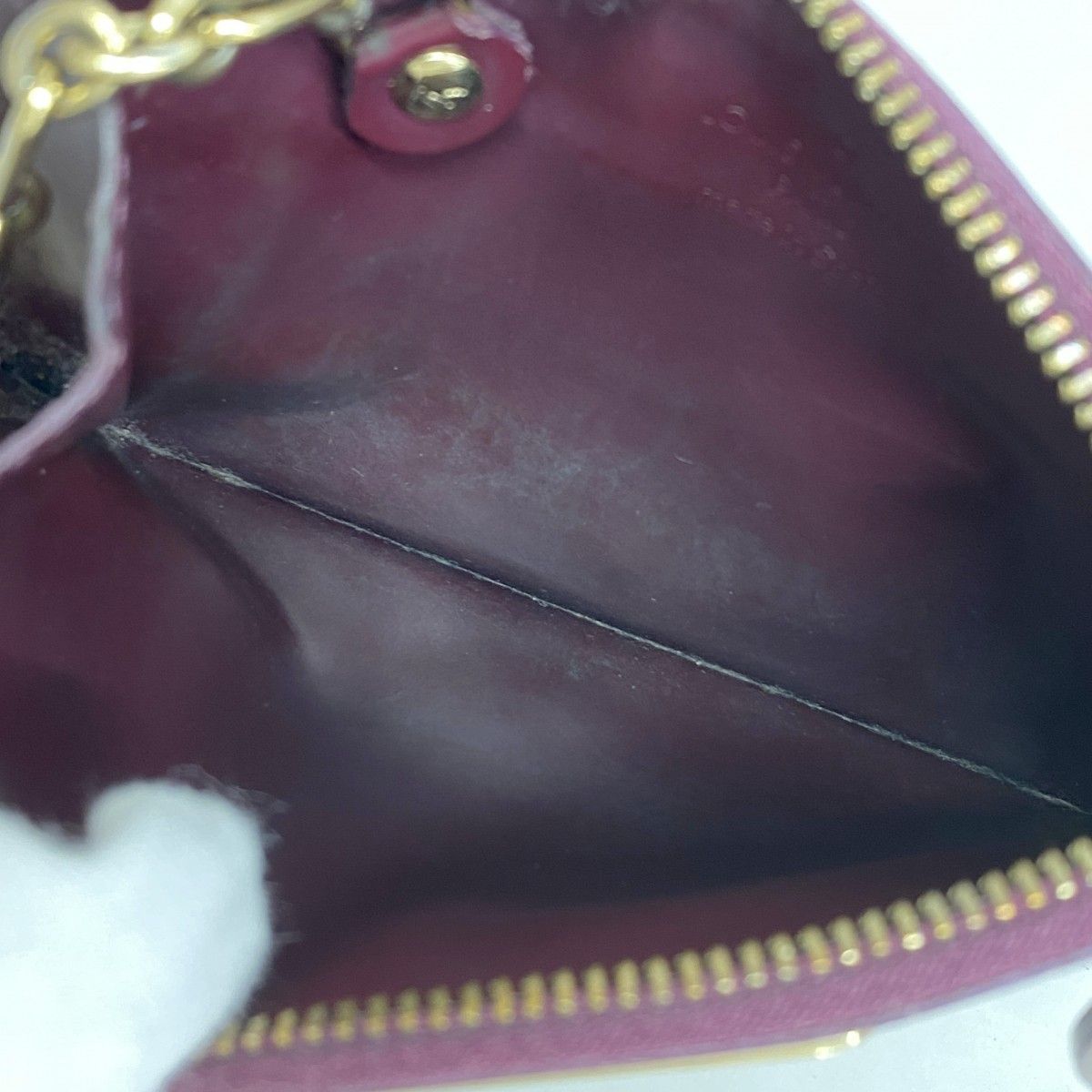 5pb1874】ルイヴィトン コインケース ヴェルニ ポシェットクレNM