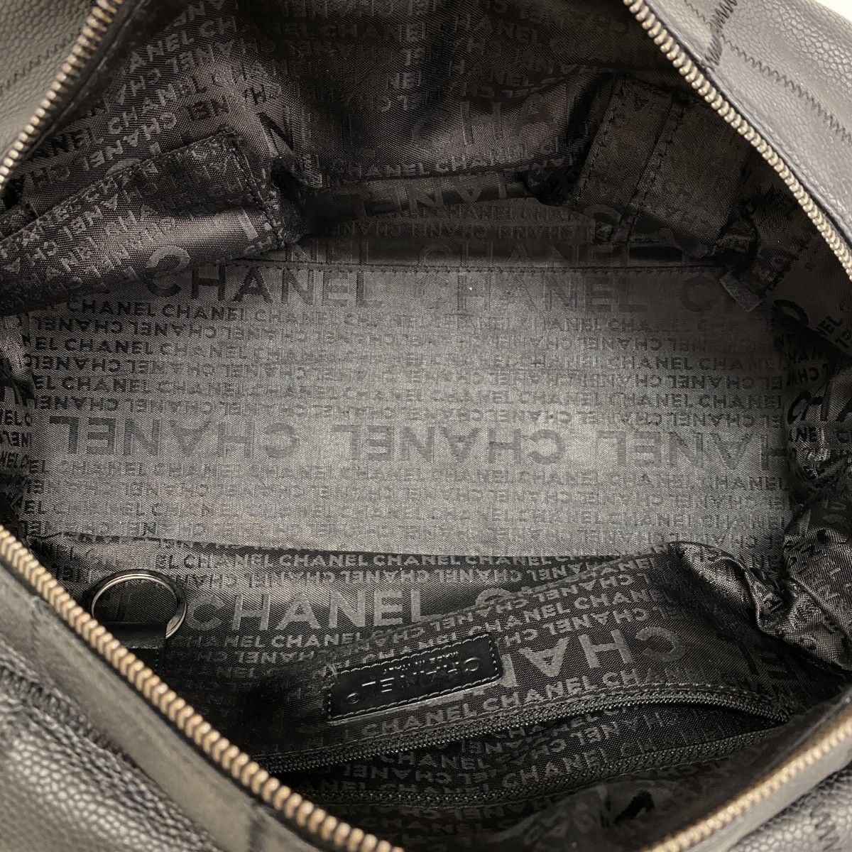 5pb1976】シャネル ショルダーバッグ チョコバー キャビアスキン