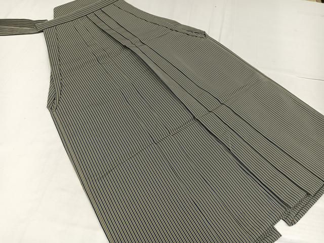 平和屋着物○男性 馬乗り袴 神代袴 縞 正絹 逸品 AABE5889ph - メルカリ