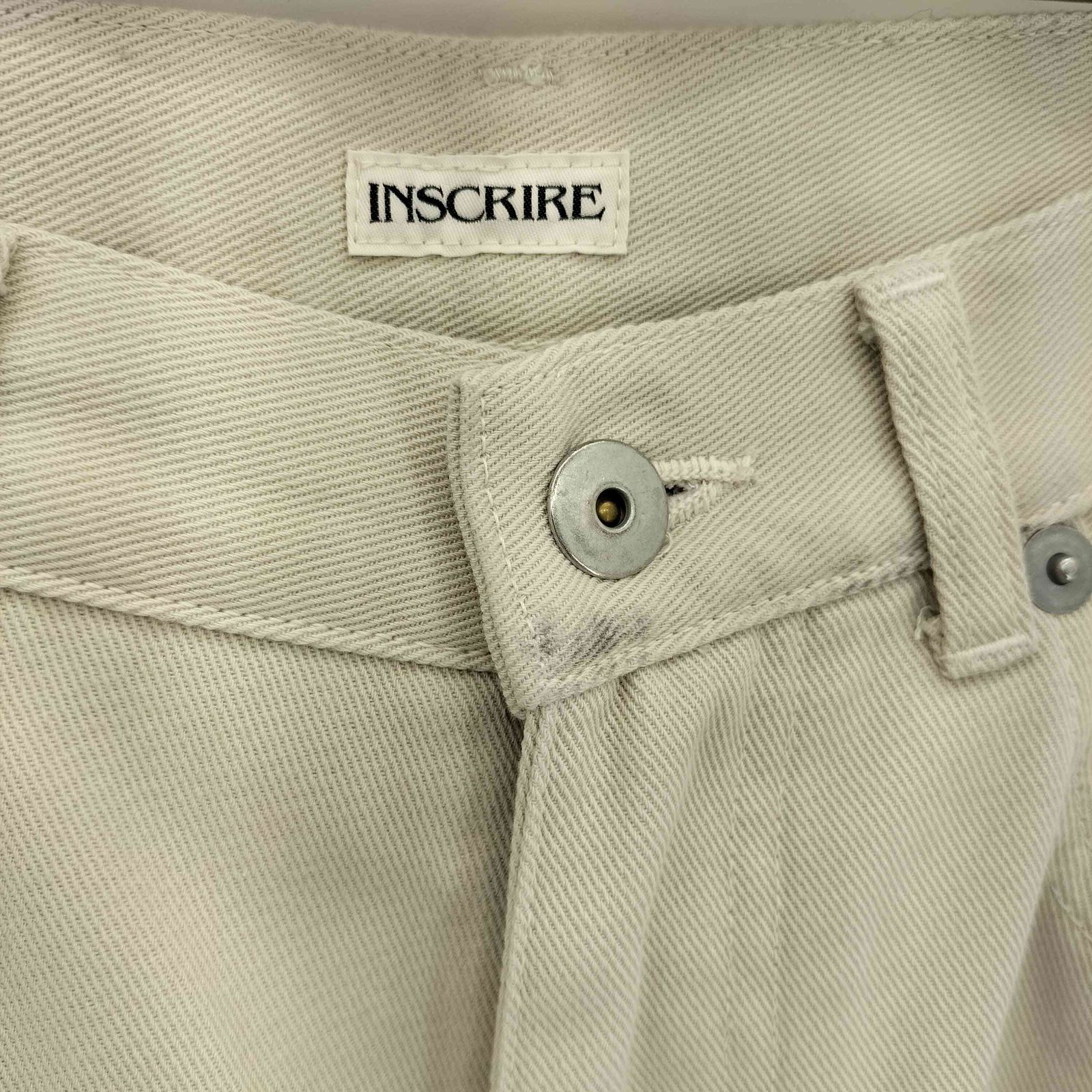 アンスクリア INSCRIRE E C Loose Fit Pants ワイド チノパンツ メンズ