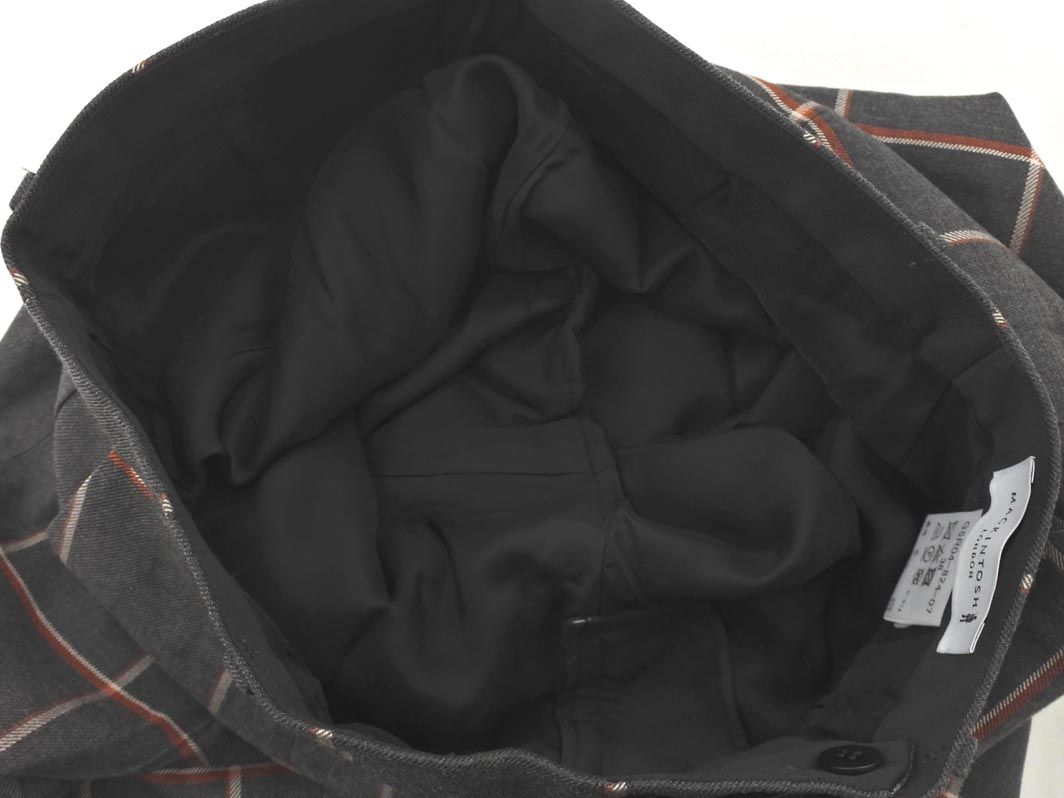 MACKINTOSH LONDON マッキントッシュロンドン ウール混 チェック テーパード パンツ size38/グレー レディース - メルカリ