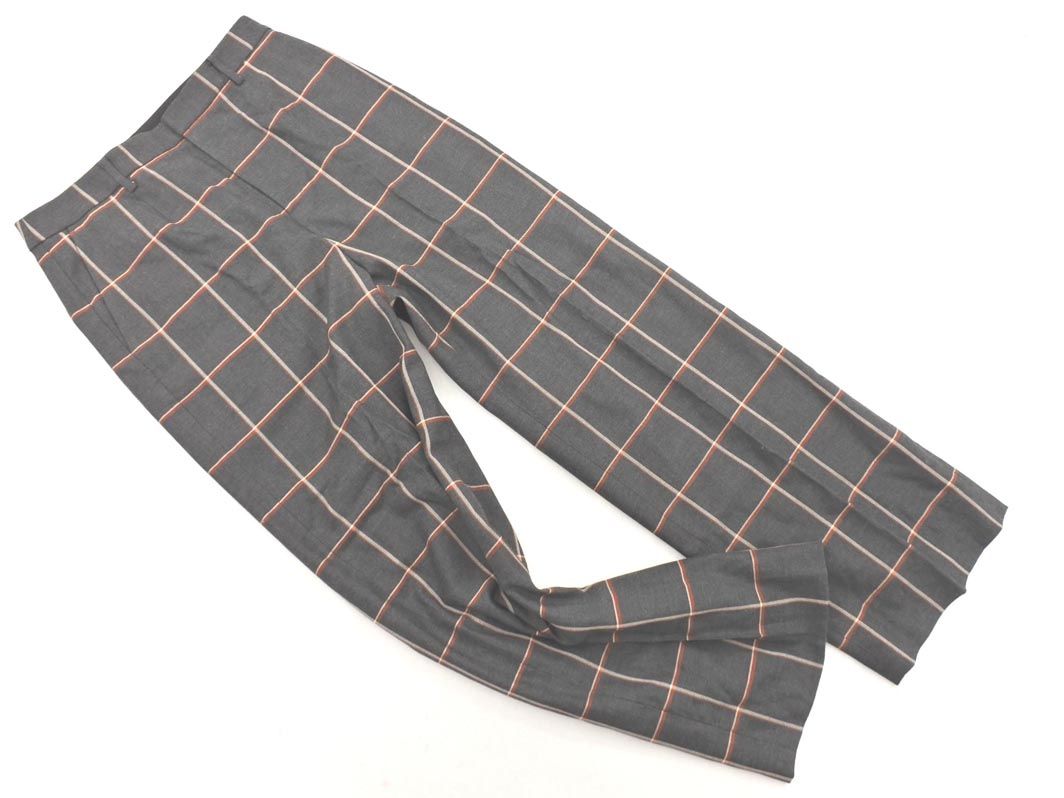 MACKINTOSH LONDON マッキントッシュロンドン ウール混 チェック テーパード パンツ size38/グレー レディース - メルカリ