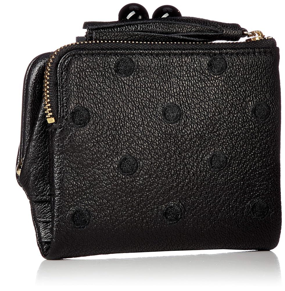 ペルケ] アクリル玉がま口2つ折り財布 08-06-03160 レディース BKDOT