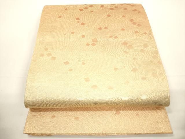 平和屋着物▽両面 全通柄袋帯 作家物 正倉院金綴 立波箔散らし文 金糸