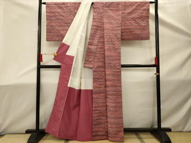 平和屋着物□上質な紬 横段文 正絹 逸品 AABD5298sx - メルカリ