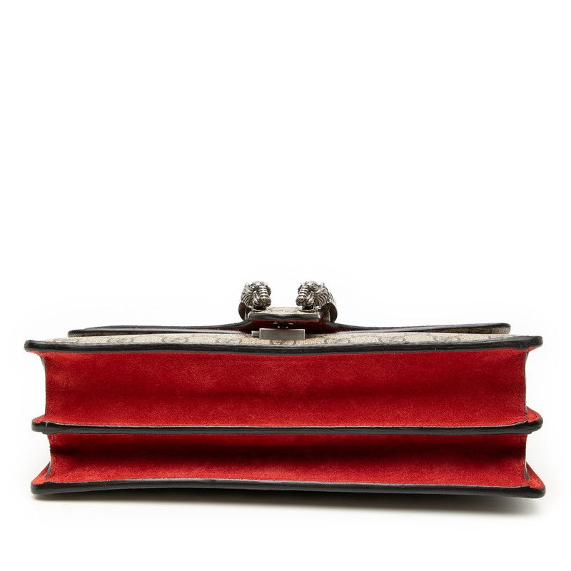 グッチ GGスプリーム ディオニュソス ミディアム チェーン ショルダーバッグ 400249 レッド ベージュ PVC スウェード GUCCI 【中古】 グッチ GGスプリーム ディオニュソス ミディアム チェーン ショルダー