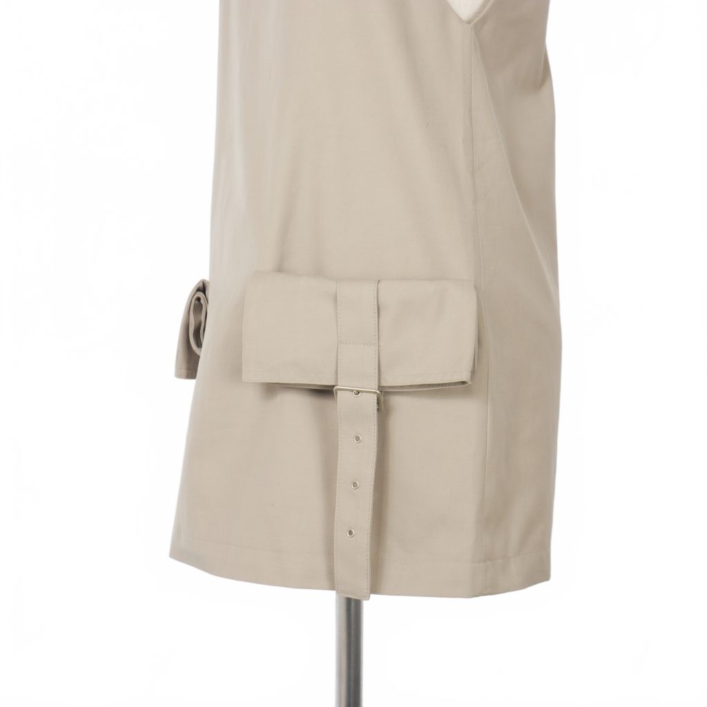 【中古】未使用品 オープンワイワイ OPEN YY 25AW カーゴ ポケット ミニドレス ワンピース S ベージュ YY253DR001 オープンワイワイ OPEN YY 25AW カーゴ ポケット ミニドレス