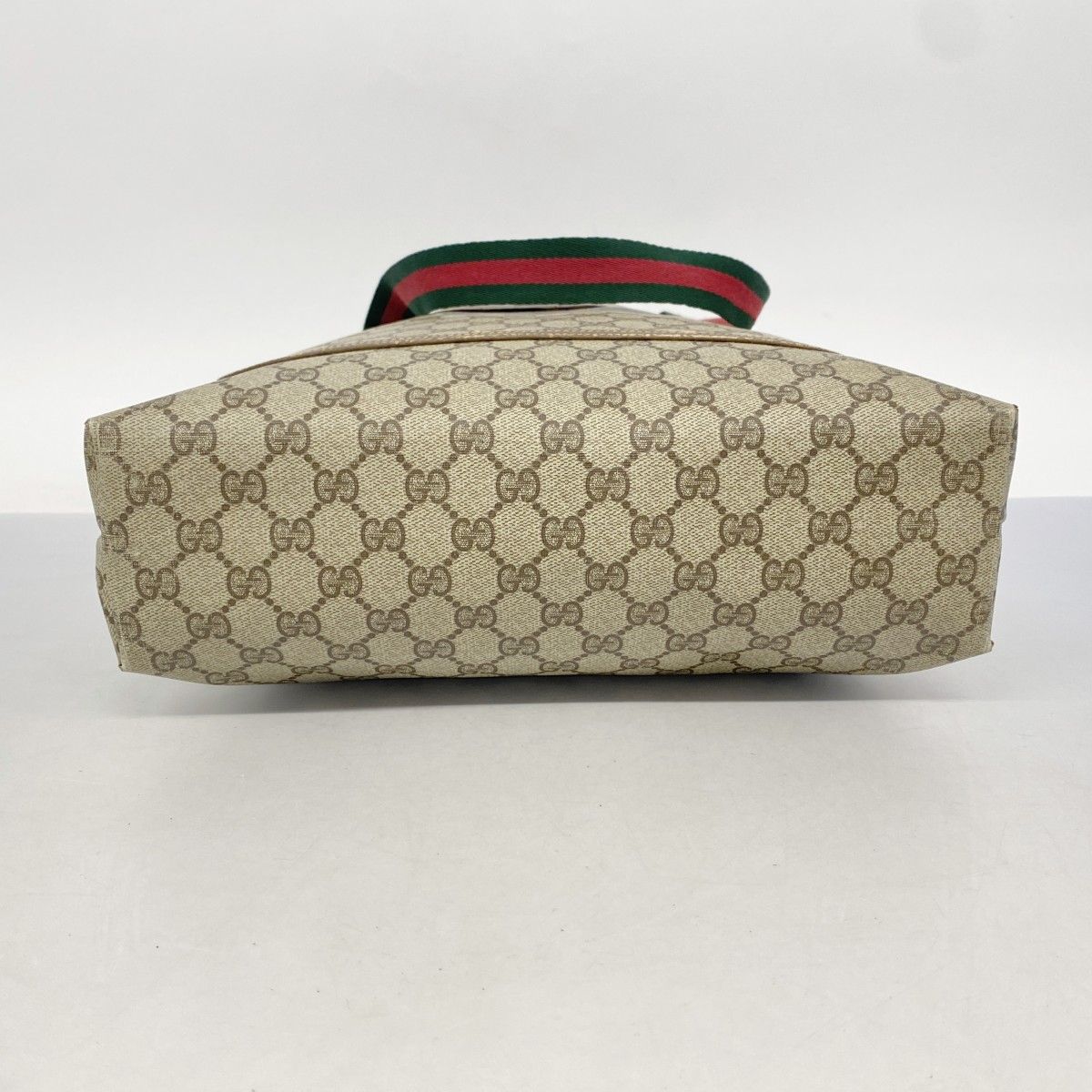 【5pb2081】グッチ トートバッグ GGキャンバス/シェリーライン 39 02 003 PVC ブラウン ゴールド金具【中古】レディース 5pb2081】グッチ トートバッグ GGキャンバス/シェリーライン 39 02 003