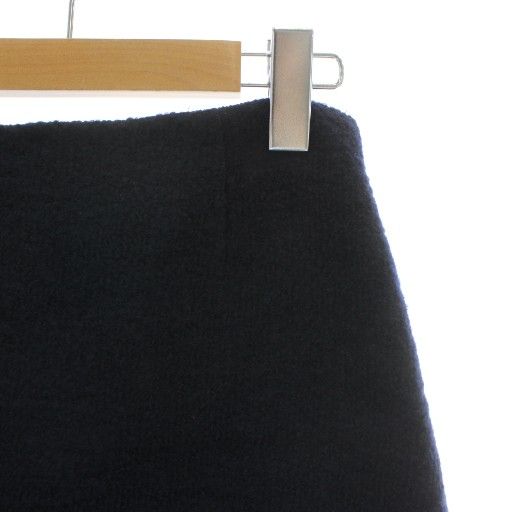 プラダ PRADA 台形スカート ミニ ウール レザー ツイード 売れ筋 36 XS