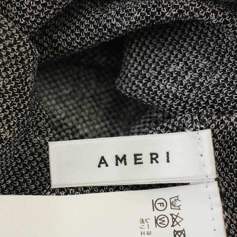 アメリヴィンテージ Ameri VINTAGE 23SS REVERSIBLE STRIPE KNIT TOP ニット シアー カットソー 長袖 F 黒 ブラック /☆G - メルカリ