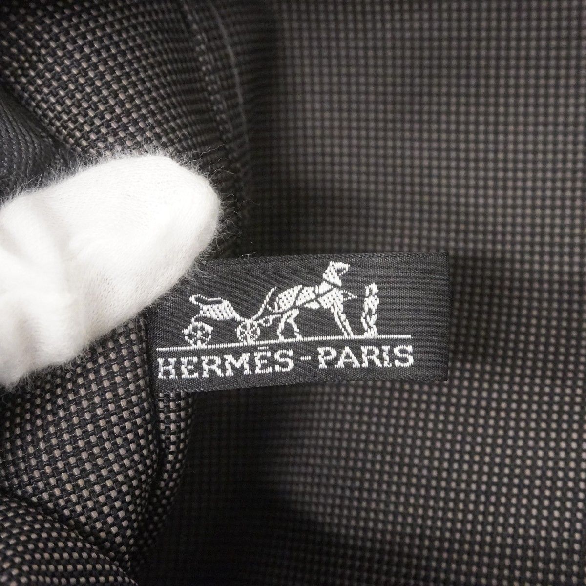 5pb2261】エルメス トートバッグ エールラインMM キャンバス グレー