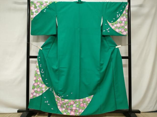 平和屋着物□小紋 舞桜文 洗える着物 DAAR3410zy 平和屋着物□上質な