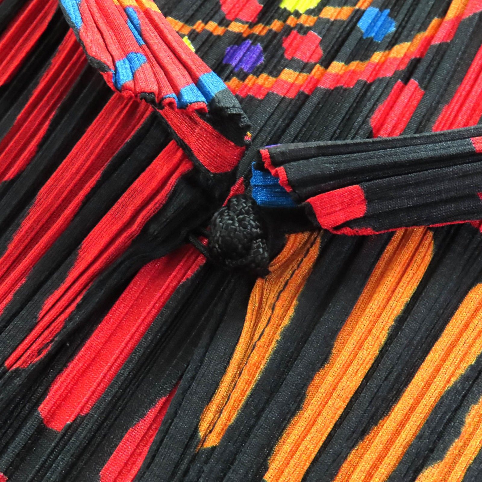 極美品△PLEATS PLEASE プリーツプリーズ イッセイミヤケ PP22-JH717 チャイナ アニマルエスニックノースリーブ ワンピース 3 正規品 極美品△PLEATS PLEASE プリーツプリーズ イッセイミヤケ PP22-JH717