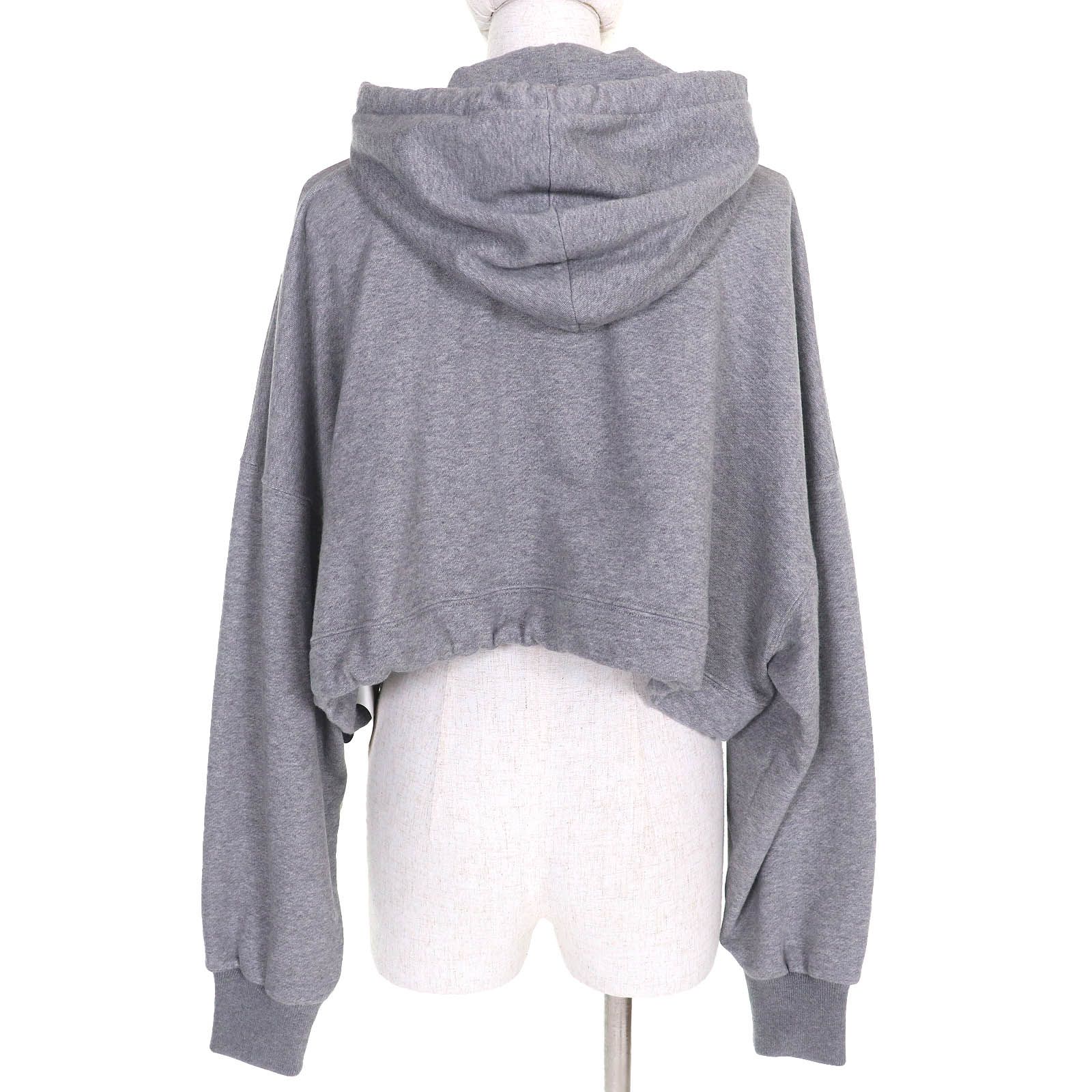 極美品△LOUIS VUITTON ルイヴィトン 23SS 1AAOLZ LVフライトモード クロップド フーディー パーカーロゴチェーン グレー S 伊製 正規品 極美品△LOUIS VUITTON ルイヴィトン 23SS 1AAOLZ LVフライトモード