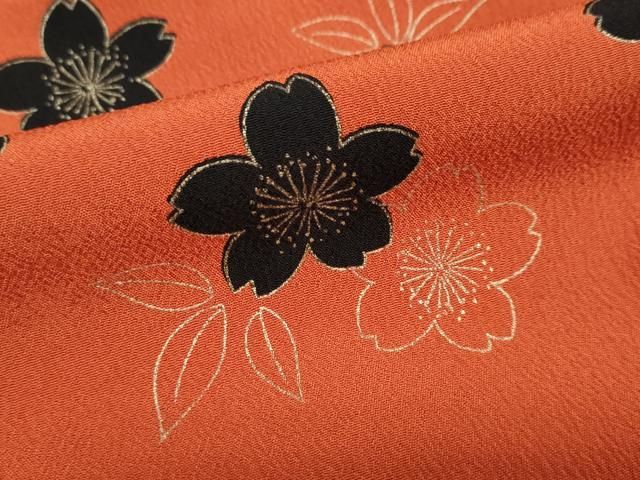 平和屋着物○小振袖 二尺袖 舞桜文 金彩 洗える着物 DAAZ7660ud - メルカリ