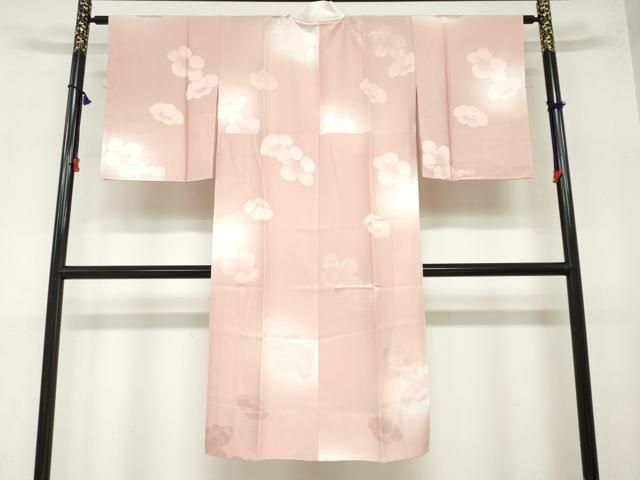 平和屋着物○長襦袢 無双仕立て 舞梅地紋 暈し染め 正絹 逸品