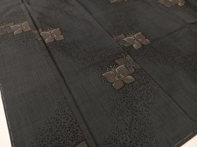 平和屋着物○本場大島紬 7マルキ 舞蝶文 正絹 逸品 未使用 CABA4790vp