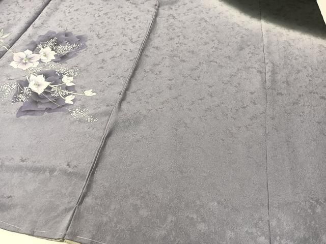 平和屋着物○豪華振袖 京友禅 草花文 暈し染め 銀彩 仮絵羽 逸品 未