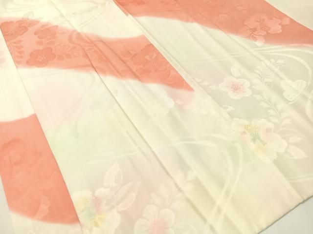 平和屋着物○振袖用長襦袢 袷 辻が花地紋 暈し染め 正絹 逸品