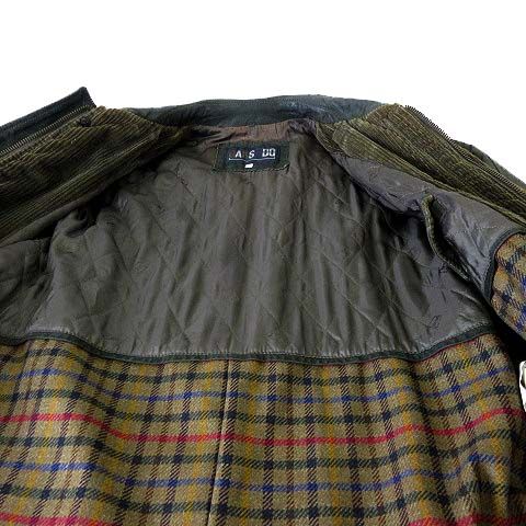 ダックス DAKS イタリア製 ヴィンテージ レザー コート ジャケット 革