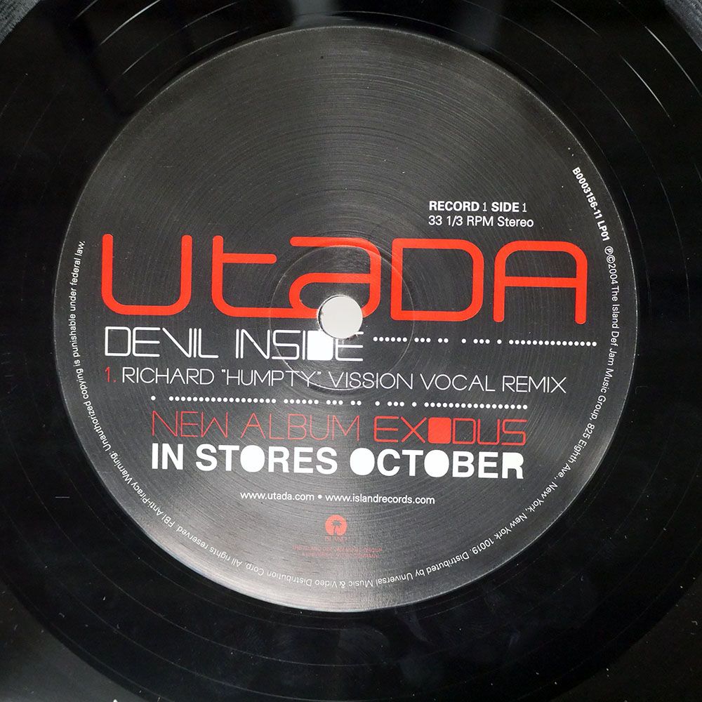 US盤 HIKARU UTADA/DEVIL INSIDE/ISLAND DEF JAM MUSIC GROUP B000315611 12 - メルカリ