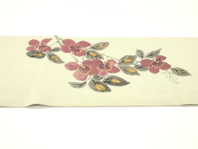 平和屋着物○京友禅作家 山科春宣 九寸名古屋帯 手描き 草花文 金彩