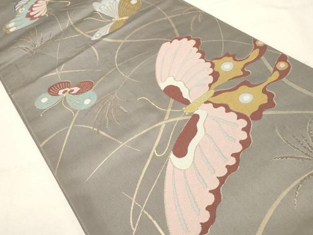 平和屋着物○世界的人形師 辻村寿三郎 ジュサブロー 六通柄袋帯 唐織