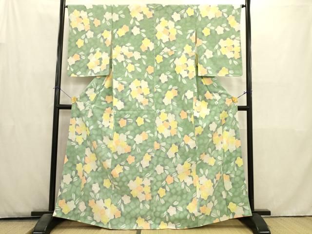 平和屋着物□上質な小紋 草花文 正絹 逸品 未使用 AABD1402ma - メルカリ