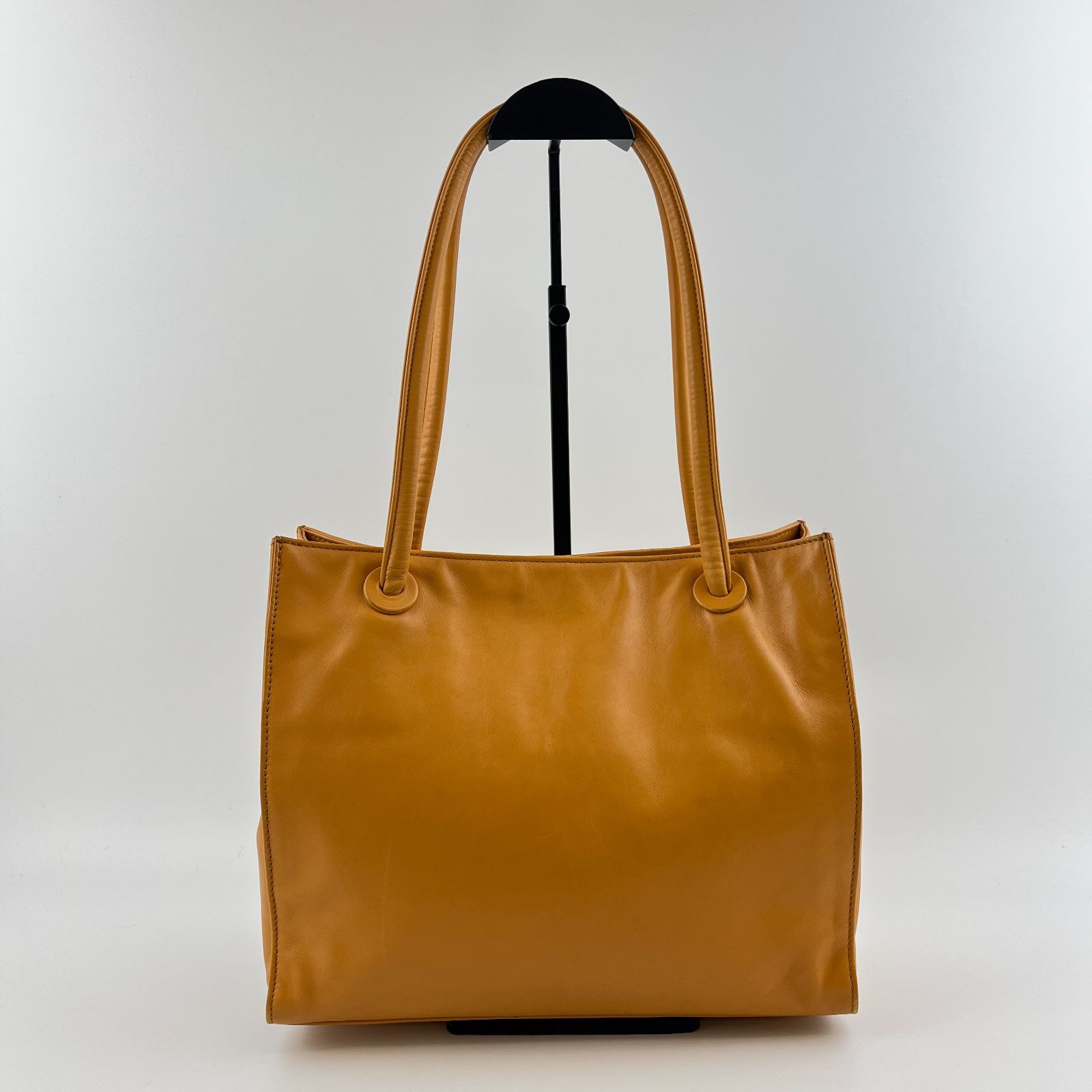 中古】CHANEL シャネル ココマーク マトラッセ トートバッグ オレンジ