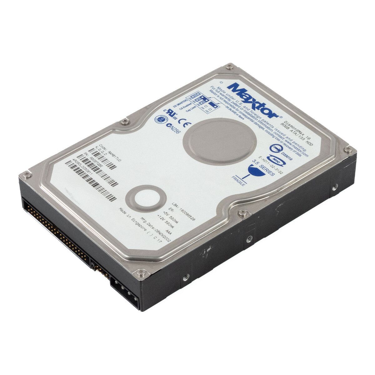 【3年保証】Hard Drive MAXTOR DiamondMax 16 4R080L0 80GB 5.4K 2MB ATA 3.5 - メルカリ