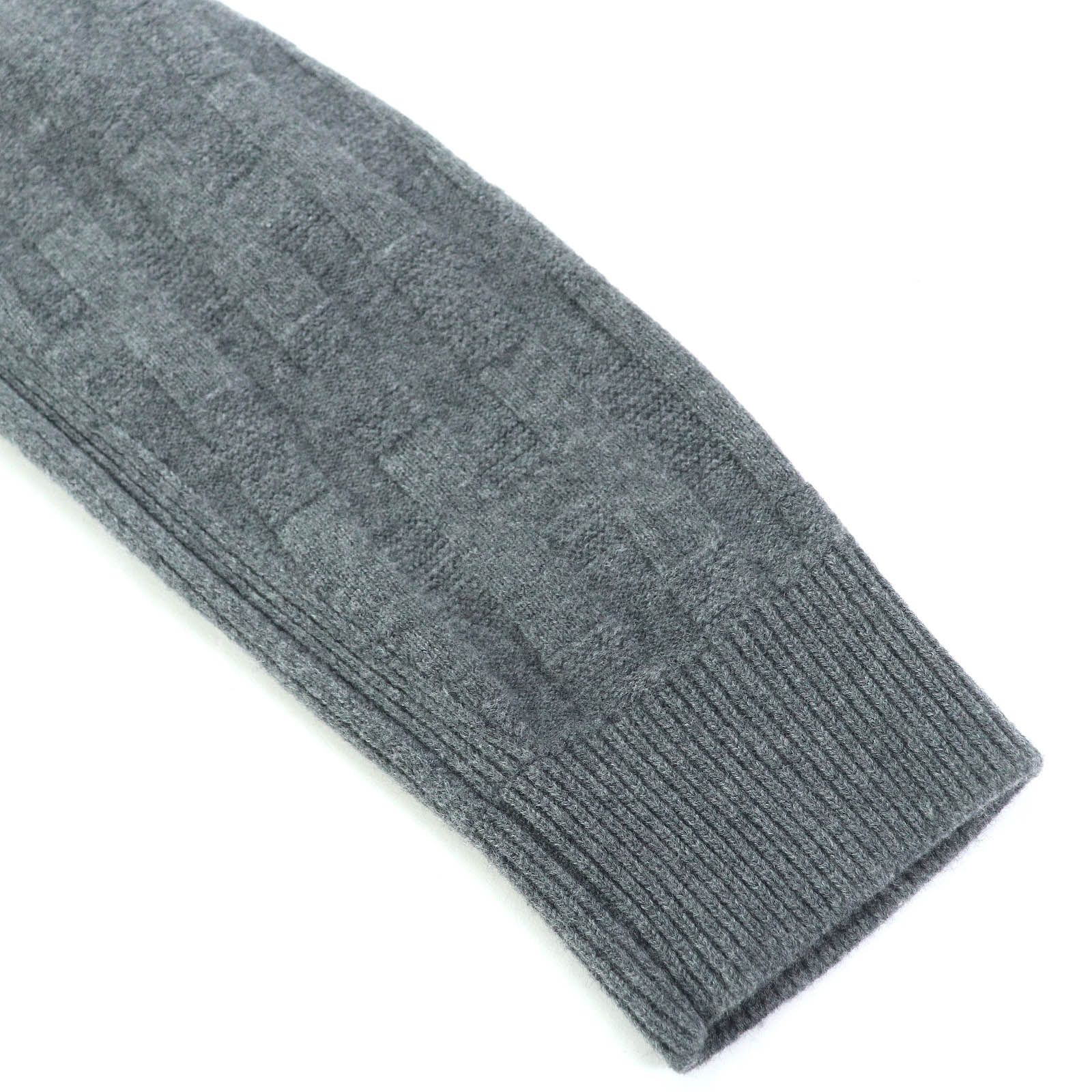 美品△HERMES エルメス 21AW ウール100％ H柄 クルーネック 長袖