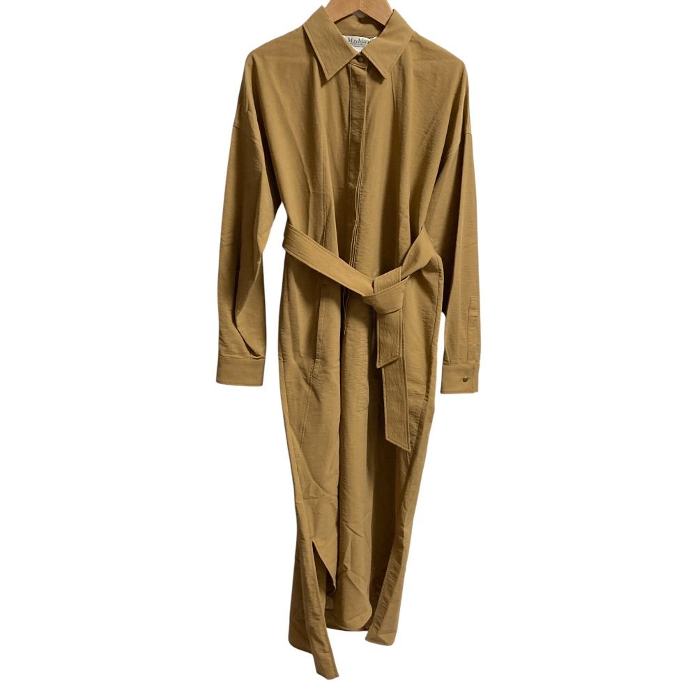 未使用 24SS MAX MARA マックスマーラ ベルト付きシャツワンピース