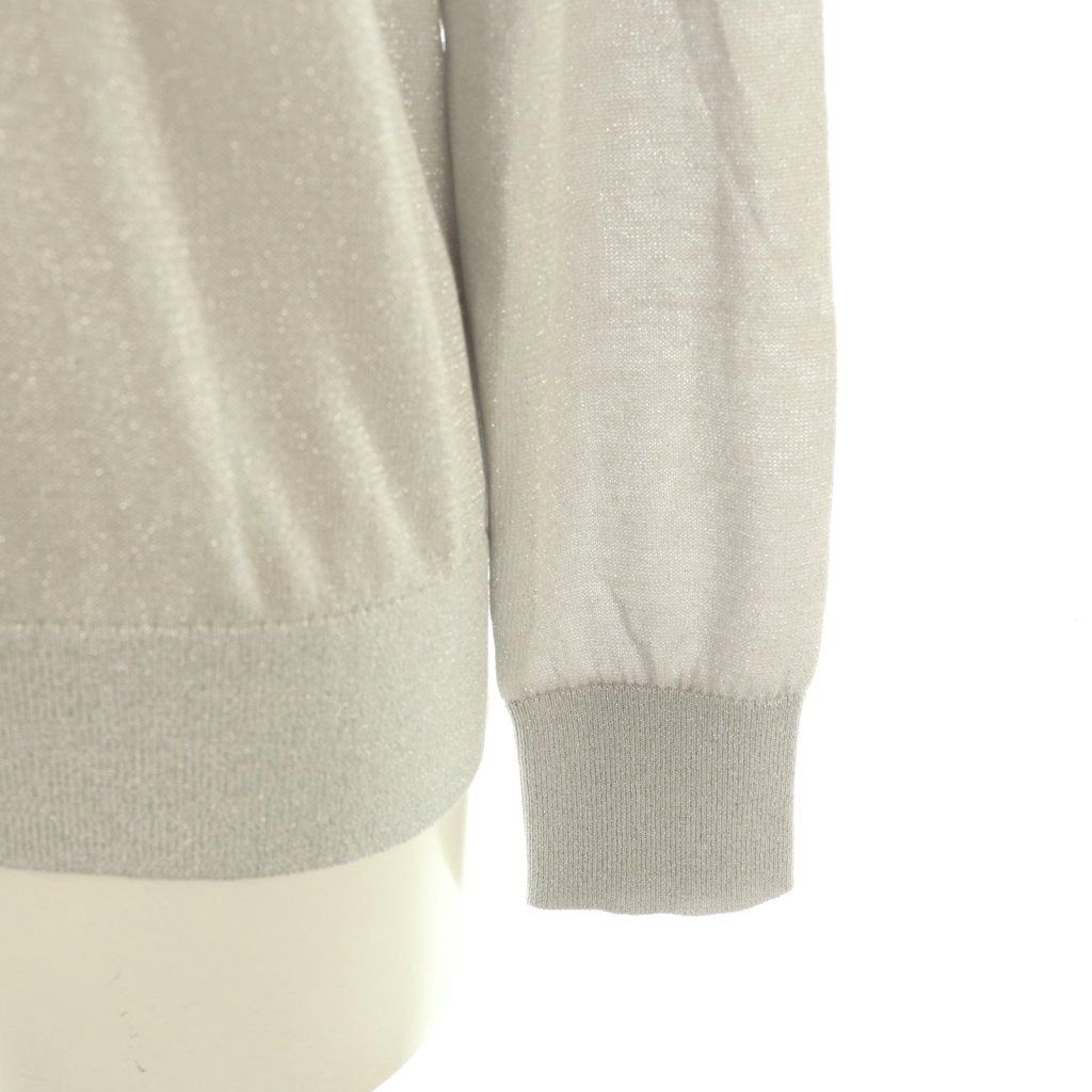 セオリーリュクス theory luxe Lurex Knit Frickle Sweater ニット カットソー 小さいサイズ S32 ...