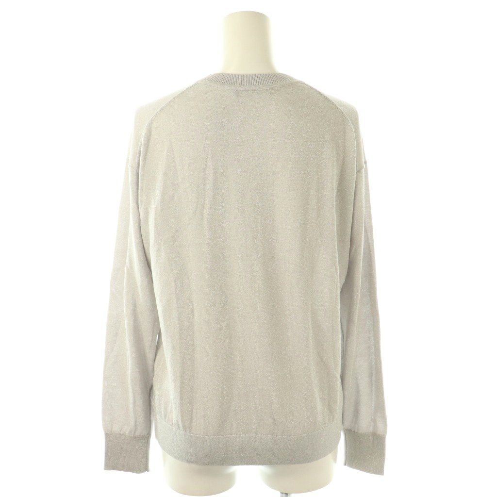 セオリーリュクス theory luxe Lurex Knit Frickle Sweater ニット カットソー 小さいサイズ S32 ...