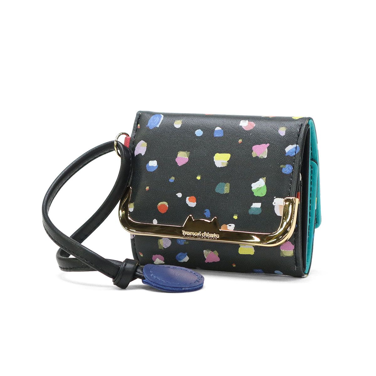 【商品レビューで＋5％】ツモリチサト 財布 コンパクト tsumori chisato CARRY ブランド ミニ財布 三つ折り財布 レザー 羊革 ネコ BOX型小銭入れ 日本製 てんてん 57930 ツモリチサト 財布 レディース コンパクト tsumori chisato CARRY