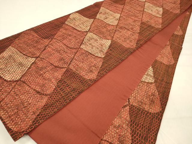 平和屋-こころ店□極上 都喜ヱ門 本場大島紬 六通柄袋帯