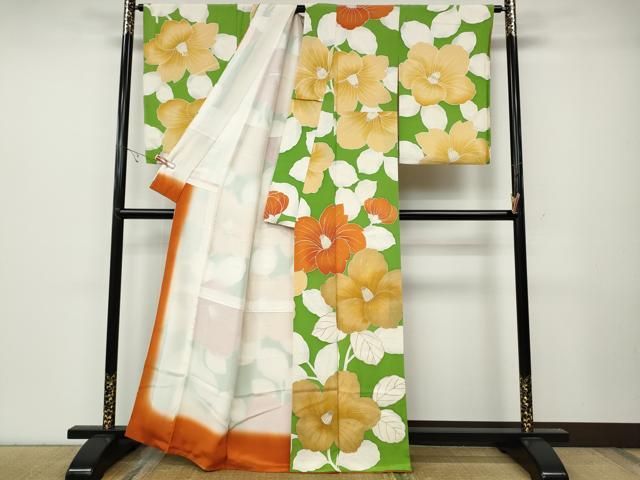 平和屋着物▽上質な小紋 舞花文 金彩 正絹 逸品 CABA8256ut - メルカリ