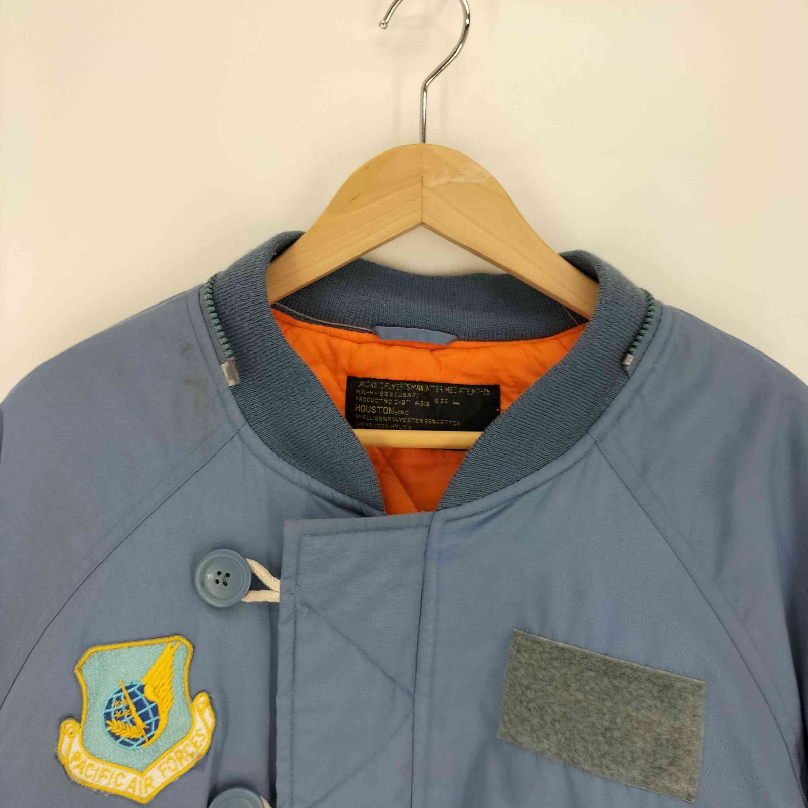 ユーエスエアーフォース U.S. AIR FORCE 80S 米空軍 HOUSTON社製 裏地